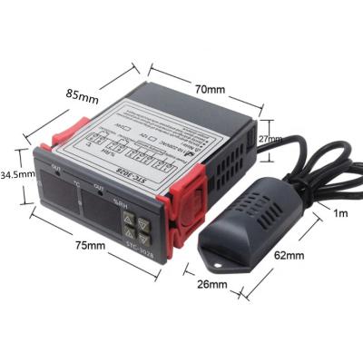 China STC-3028 Digital Temperature Humidity Controller AC110-220V /12 or 24VDC Thermostat STC3028 for sale