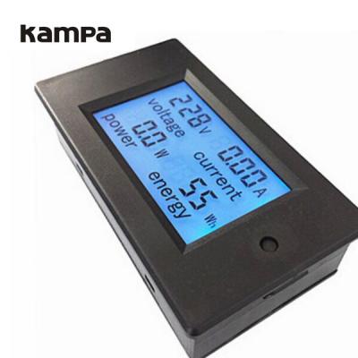China DC 6.5~100V Voltmeter Ammeter 0~20A 4 in 1 Digital Voltage Current Power Energy meter Large LCD Screen for sale