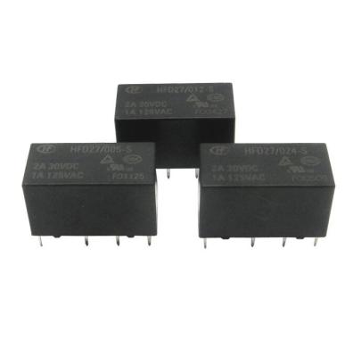 China 2a 8 Pin 5v/12v/24v Dc Auto Electrical Relay Hfd27-005 Hfd27-012 Jrc-27f- Hfd27-024-s for sale