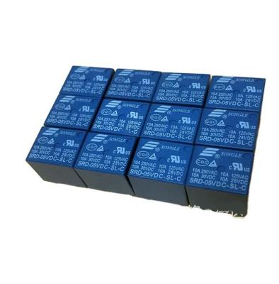 China SRD-05VDC-SL-C 5VDC 10A 250 VAC Power relay PCB Type T73-5V 5 feet SRD-5VDC-SL-C 10A 125VAC New and original for sale