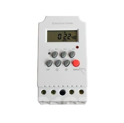 China LCD Microcomputer Din Rail Digital Programmable Electronic Timer Switch 220V 25A for sale