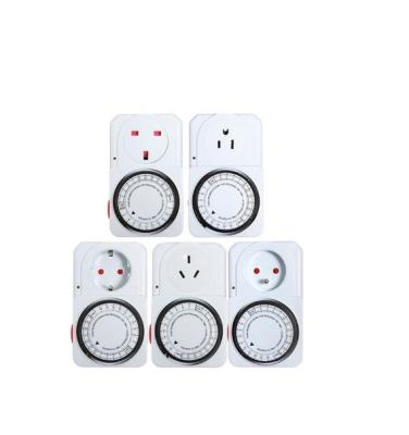 China US UK FR AU DE Socket Mechanical Timer 24Hours timer switch for sale