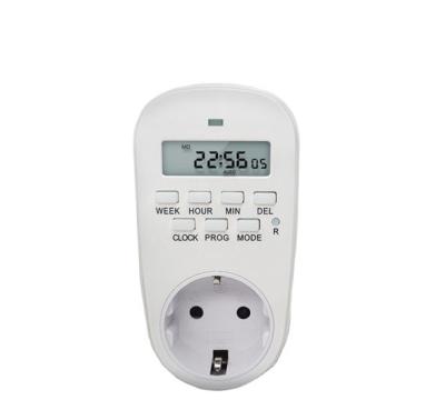 China EUROPE 16A 250V 24 hour digital timer control timer socket switch for sale