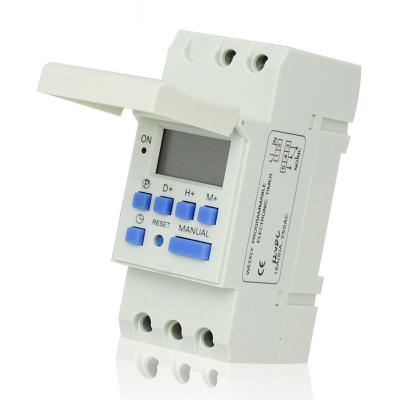 China 220VAC 16A Din Rail Programmable Digital Time switches for sale