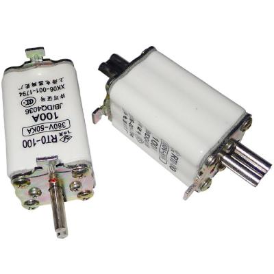 China RT0-100 100A 380V knife type contact electronic fuse types for sale