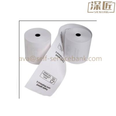 China Wincor NP06 Thermal Journal Roll Thermal ATM Receipt Paper Black Image with Sense Marks for sale