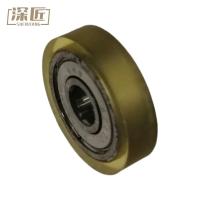 China Rubber Coated Bearing Roller Glory GFD800D GFS100 GFS120 GFS220 UW52C Rubber Coated Bearing Roller for Currency Sorter Machine for sale
