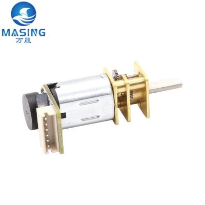 China Dc Gear Motor With Encoder 12ppr 24ppr N20 Electric Robot Brushed Motor Mini 12mm dc gear motor for sale
