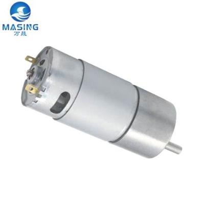 China CW&CCW 12Volt High Torque Low Speed Rpm 37mm Dc Geared Motor 555 For Robot And Electric Curtain for sale