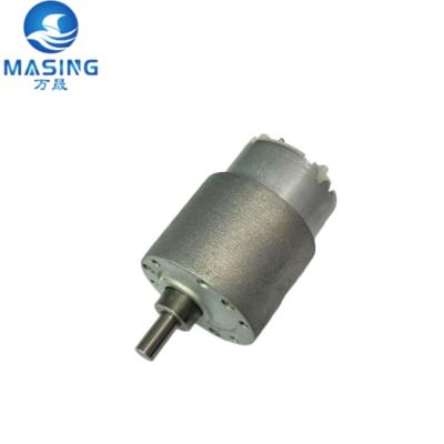 China 37mm Gearbox Metal Gear Motor GM37-500 High Torque DC 12V Geared Motor Low-speed for sale