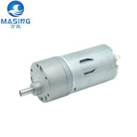 China 12V/24V DC Gear Motor with Reduction Gearbox 37mm Gearbox Diameter Rated Voltage 6V-24V 10RPM/30RPM for sale