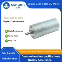 China Gm25-370 25mm Dc 12v Dc 12rpm Gear Motor High Torque Low Speed Reversed Engine 12v Gear Motor for sale