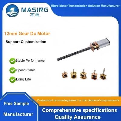 China 12mm Gearbox DC Gear Motor High Power 6V Brushed Geared N20 Micro Motor with Customizable Shaft for sale