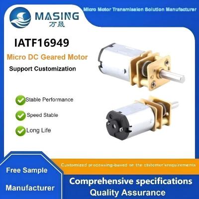 China 12mm High Torque 6volt N20 Gear Motor with IATF16949 Certified Micro Brushed DC Gear Motor for sale