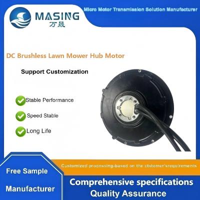 China High Torque 3NM Planetary DC Gear Motor 24v Brushless Hub Motor For Lawn Mower Robot for sale