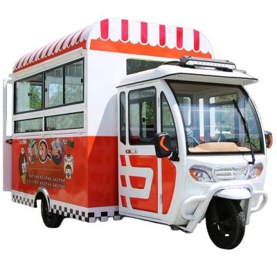 China Multifunctional Mobile Food Truck 4 Snack Functions Speed 20-40km/h 3.80*1.60*2.40CM for sale