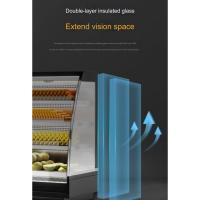 China 360 Degree Circulating Air Cooling Function Glass Display Showcase for Various Scenarios for sale