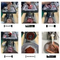 China 1500w Fully Automatic Meat Grinder for Powerful Commercial Frozen Chicken Bone Meat for sale