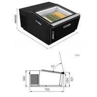 China Quick Freezing Gelato Refrigerated Cabinet for Flavorful Commercial Ice Cream Display for sale