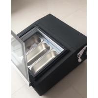 China 44 Kg Portable Ice Cream Display Cabinets for Dessert Shop and Mall Buffet Bar Style for sale