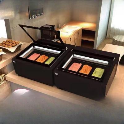 China Commercial Gelato Freezer Refrigerator for Soft Ice Cream Display 44 Kg for sale