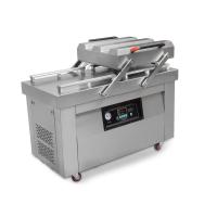 China Stainless Steel Commercial Double Chamber Vacuum Packing Machine 650mm Heat Seal Strip for sale