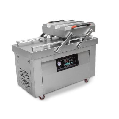 China Stainless Steel Commercial Double Chamber Vacuum Packing Machine 650mm Heat Seal Strip for sale