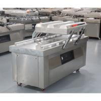China Stainless Steel Commercial Double Chamber Vacuum Packing Machine 650mm Heat Seal Strip for sale