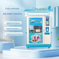 China Fully Automatic Three-Flavor Soft Ice Cream Machine with 280 Cup Capacity 2000w Power for sale