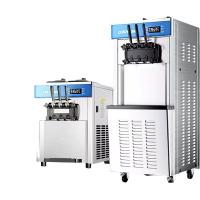 China 30-35 Liters Output Wooden Case Soft Serve Ice Cream Machine for Frozen Delights for sale