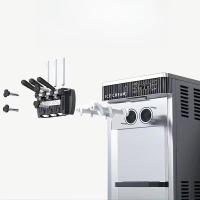 China 30-35 Liters Output Wooden Case Soft Serve Ice Cream Machine for Frozen Delights for sale