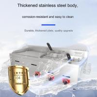 China Experience the Best of Both Worlds Dual Electric Griddle Fry Machine for Hotels' Kitchen for sale