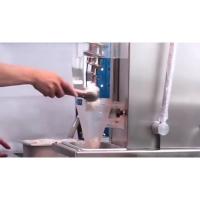 China Easy Operation Labor Saving Swirl Fruits Ice Cream Mixing Machine Stainless Steel Body for sale