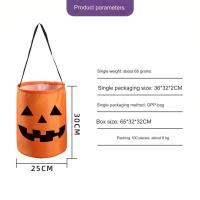 China Party Pumpkin Light Bag Top Selling Luminous LED Portable Candy Bag for Halloween for sale