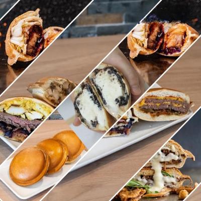 China Electric Double Head Hamburger Press Machine for Perfectly Formed Gourmet Burgers for sale