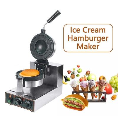 China Food Grade Stainless Steel Electric Double Head UFO Burger Maker for Hamburger Waffles for sale
