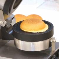China Food Grade Stainless Steel Electric Double Head UFO Burger Maker for Hamburger Waffles for sale