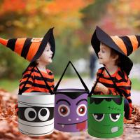 China Handheld LED Light Halloween Basket Toy for Halloween Decoration Candy Bag Accessories for sale