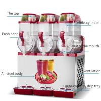 China Industrial Size 620*670*840mm Automation Slush Machine with 2 Tank Slush Ice Machine for sale