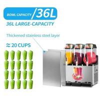 China Industrial Size 620*670*840mm Automation Slush Machine with 2 Tank Slush Ice Machine for sale