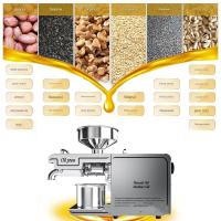 China Food Grade Stainless Steel 304 Screw Oil Press Machine with Powerful 0.75KW Motor for sale