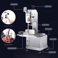 China Electric Cow Beef Frozen Meat And Bone Band Saw Cutter Cutting Machine Meat Process Equpiment for sale