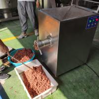 China 380V Industrial Refrigirated Meat Grinder Stainless Steel Electric Meat Bone Grinder for sale