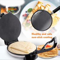China Food Shop 304 Stainless Steel Double-sided Heating Roti Maker and Pizza Machine 220V for sale