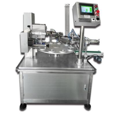 China Hot Stamping Ribbon Printing Bubble Tea Cup Sealing Machine with 20pcs/min Max Speed for sale