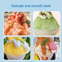 China 220V Stainless Steel Body Milk Snowflake Machine for Easy Cleaning Bingsu Ice Shaver for sale