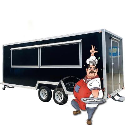 China 12ft Fully Catering Food Truck with Han Burger and Full Restaurant Kitchen Equipments for sale