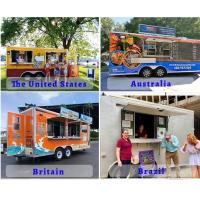 China 12ft Fully Catering Food Truck with Han Burger and Full Restaurant Kitchen Equipments for sale