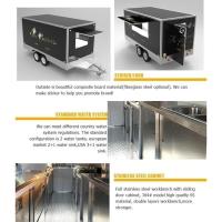 China 12ft Fully Catering Food Truck with Han Burger and Full Restaurant Kitchen Equipments for sale