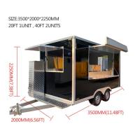 China 4 Meter Coffee Cart Trailer Yieson Fast Food Carts for Outdoor Food Service Events for sale